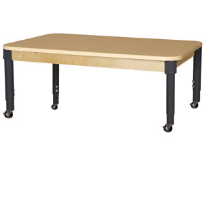 Wood Designs Adjustable Height Rectangular Activity Table & Reviews | Wayfair
